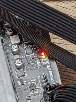 B650 GAMING PLUS WIFI Solid red and yellow debug lights and BIOS doesn ...