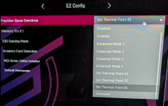 Which PBO EZConfig option in bios for Carbon x870e and 7800x3d | MSI Global English Forum