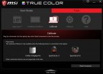 Display calibration during gaming lost, were can I find MSI RGB colour ...