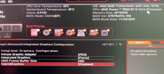 Please advise, Hybrid Graphics mode ? | MSI Global English Forum